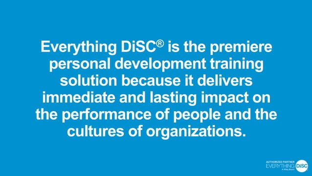 The Everything DiSC Difference | PPT