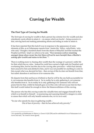 The Evil of Craving for Wealth and Status | PDF