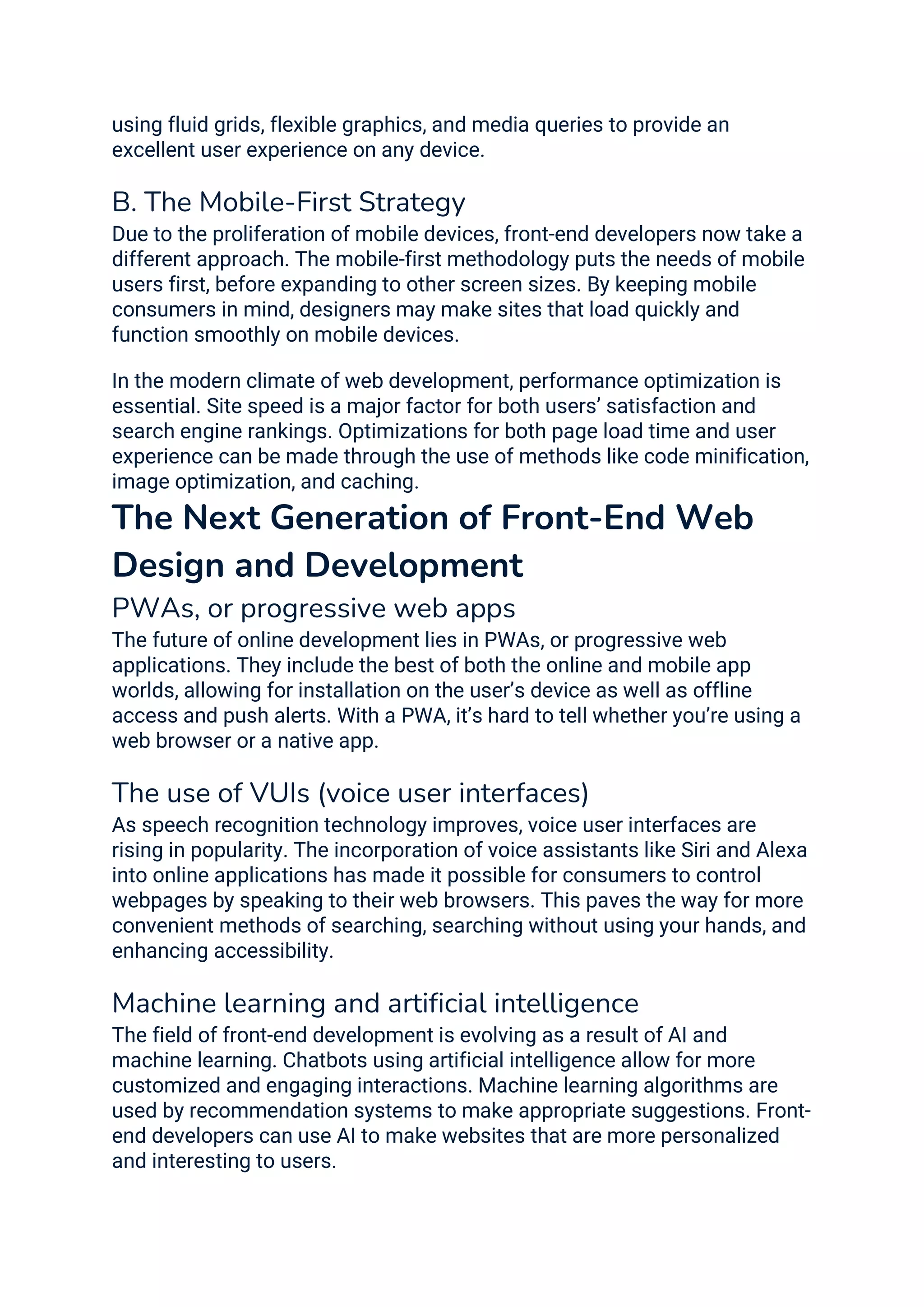 The Evolution and Future of Frontend Web Development.pdf | Web Development | Internet