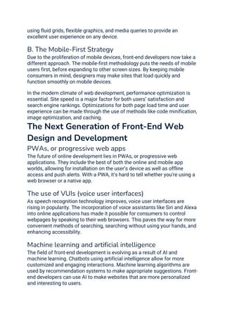 The Evolution and Future of Frontend Web Development.pdf | Web Development | Internet