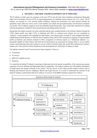 The evolution and growth of it sector in india | PDF
