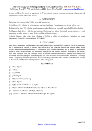 The evolution and growth of it sector in india | PDF