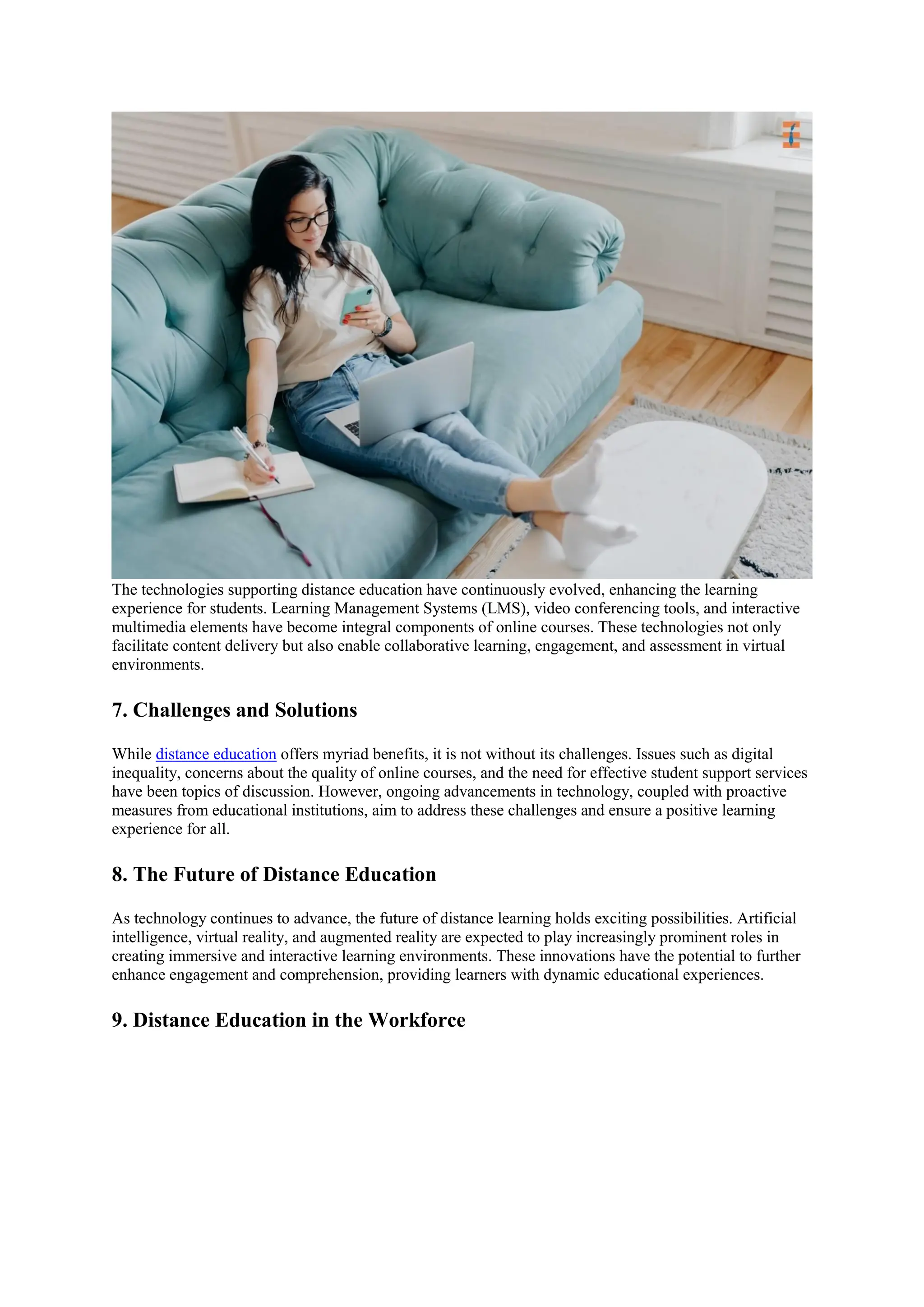 The Evolution and Impact of Distance Education | PDF