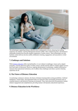 The Evolution and Impact of Distance Education | PDF