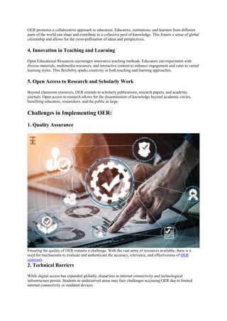 The Evolution and Impact of Open Educational Resources | PDF