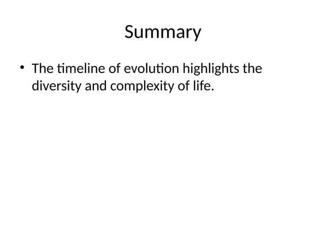 The_Evolutionary_Timeline.pptx677777777778888888888 | PPTX