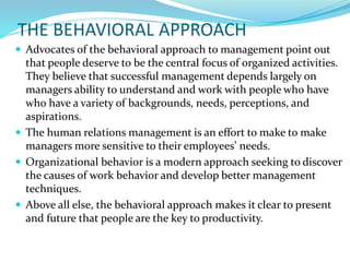 The evolution management of thought lesson | PPT