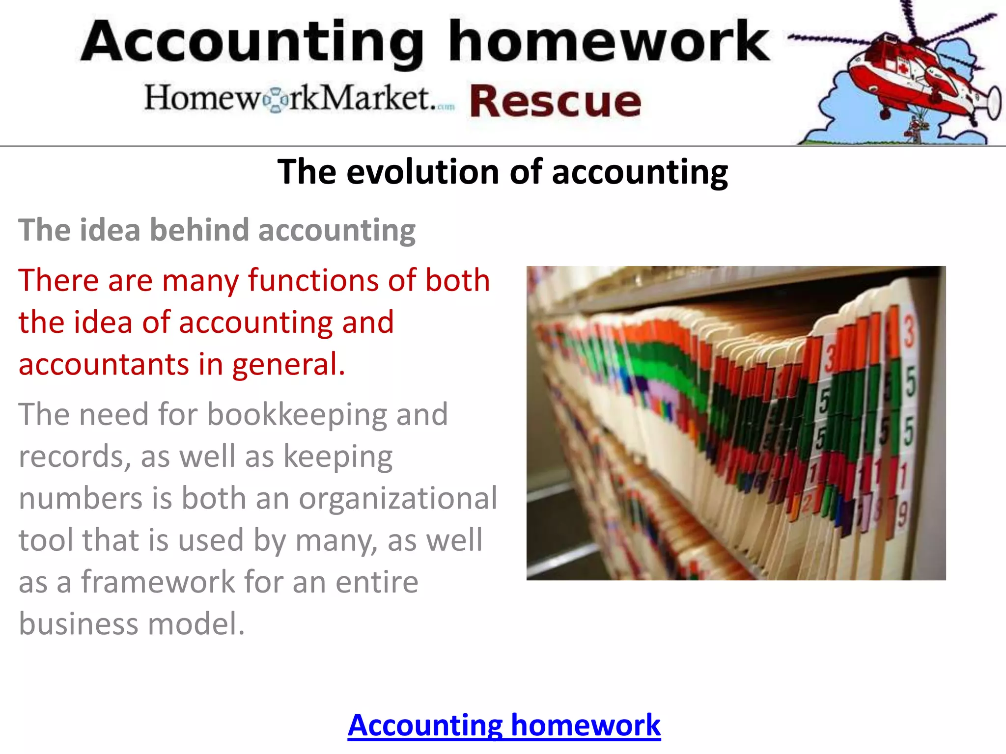 The evolution of accounting | PPTX