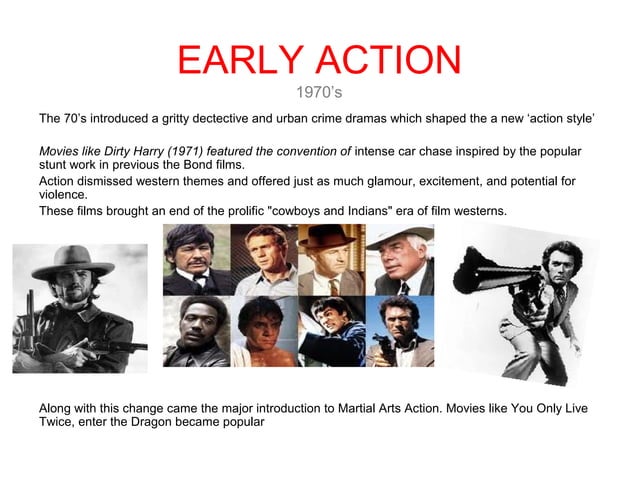 The evolution of action film genre | PPT | Western | Genres