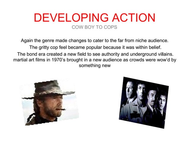 The evolution of action film genre | PPT | Western | Genres