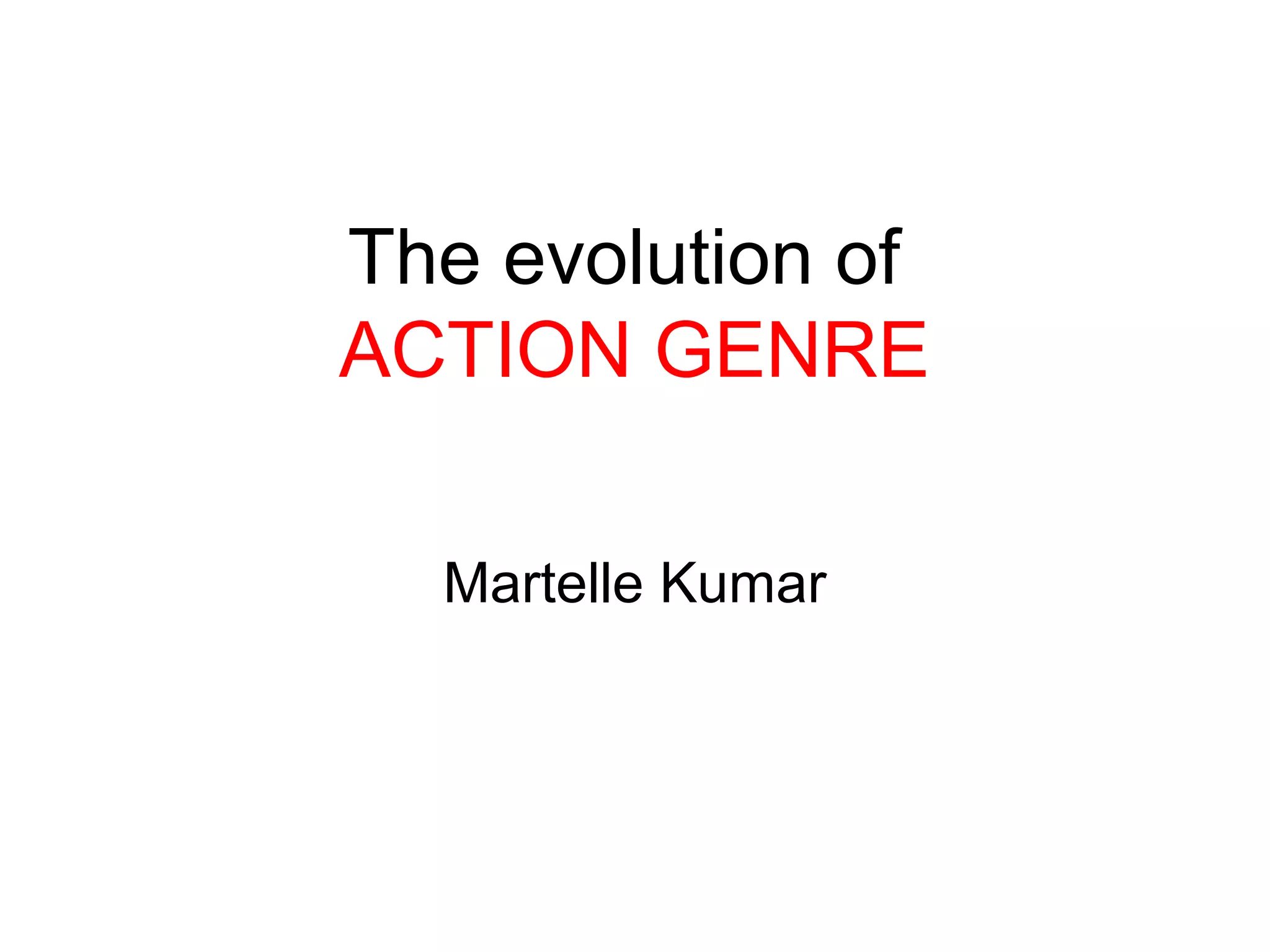 The evolution of action film genre | PPT | Western | Genres