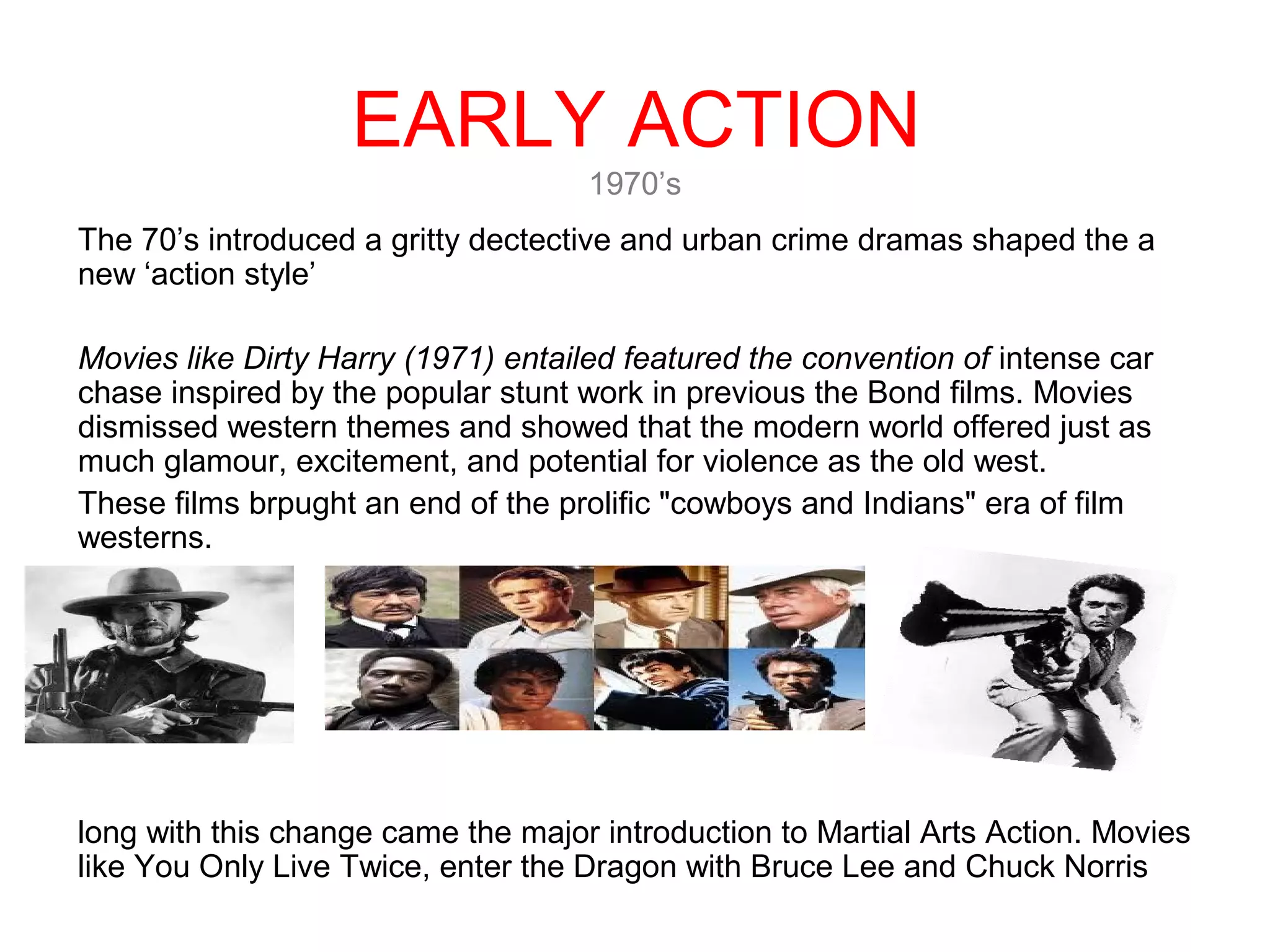 The evolution of action film genre | PPT | Western | Genres