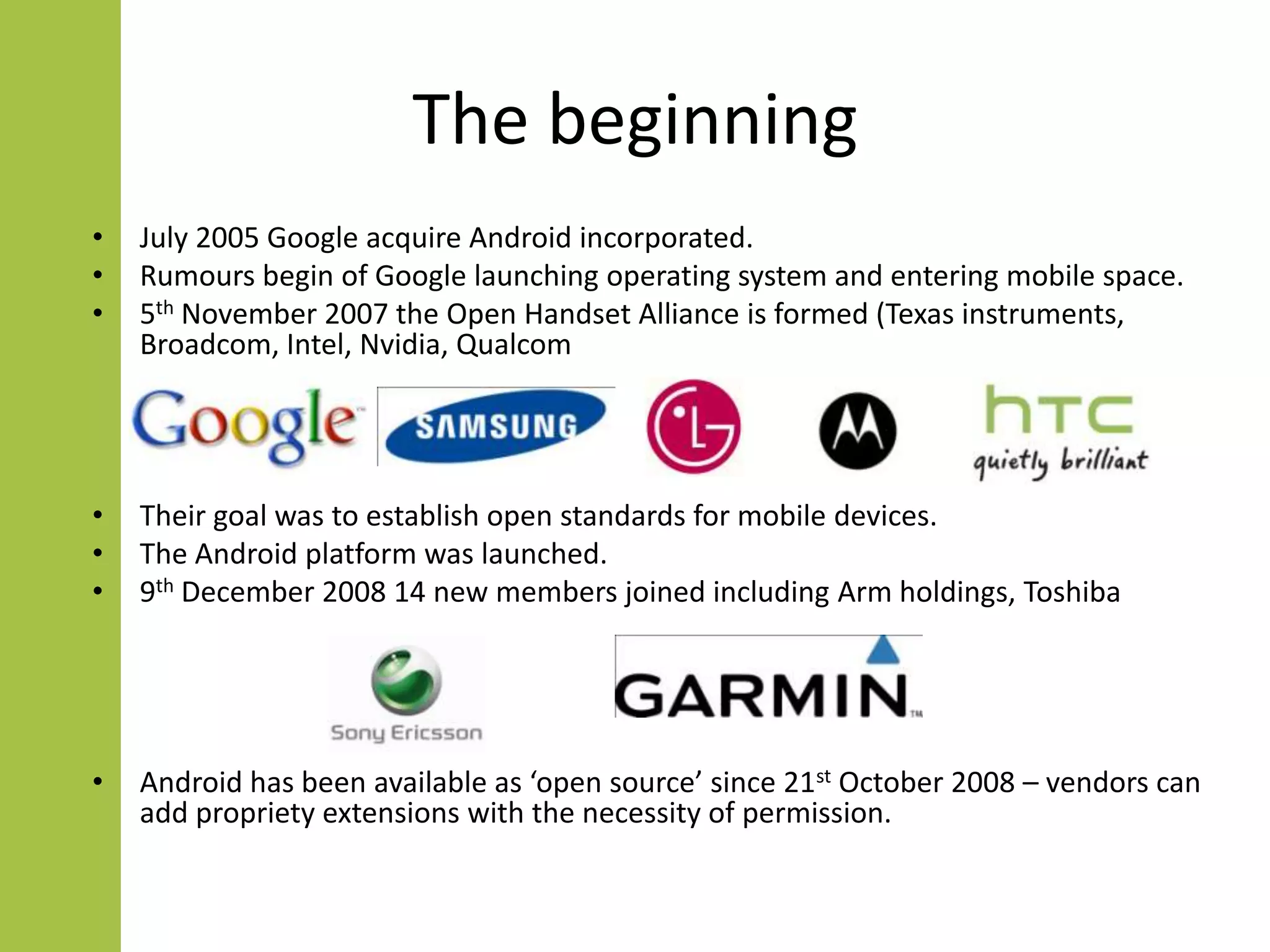 The evolution of_android | PPTX | Operating Systems | Computer Software and Applications