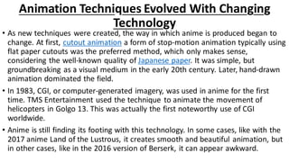 The evolution of anime | PDF