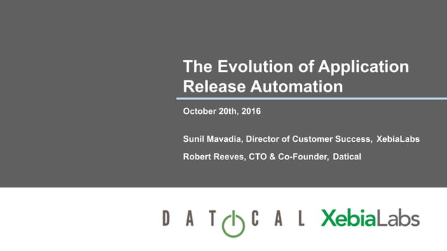 The Evolution of Application Release Automation | PPT