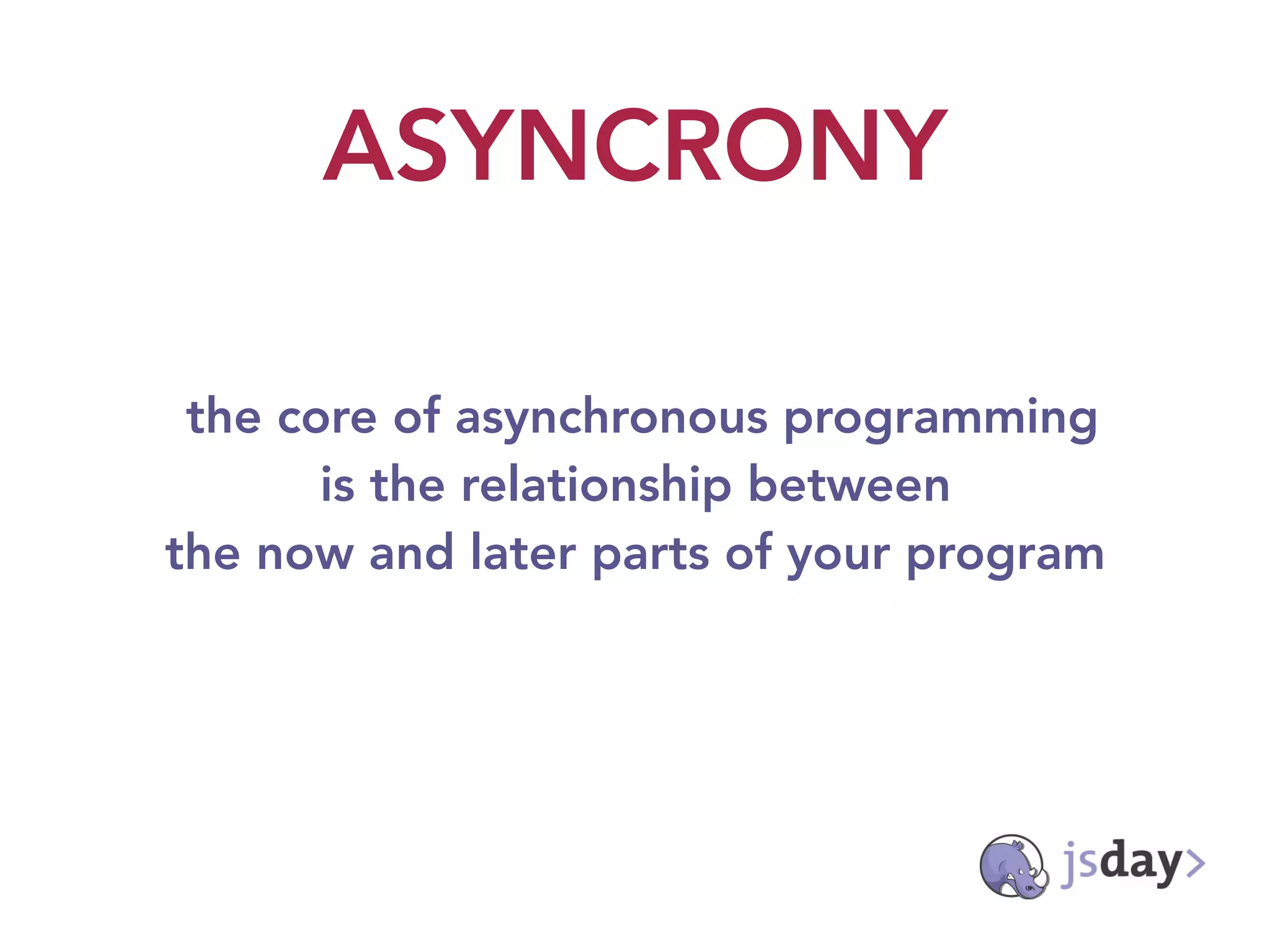 The evolution of asynchronous javascript | PPT