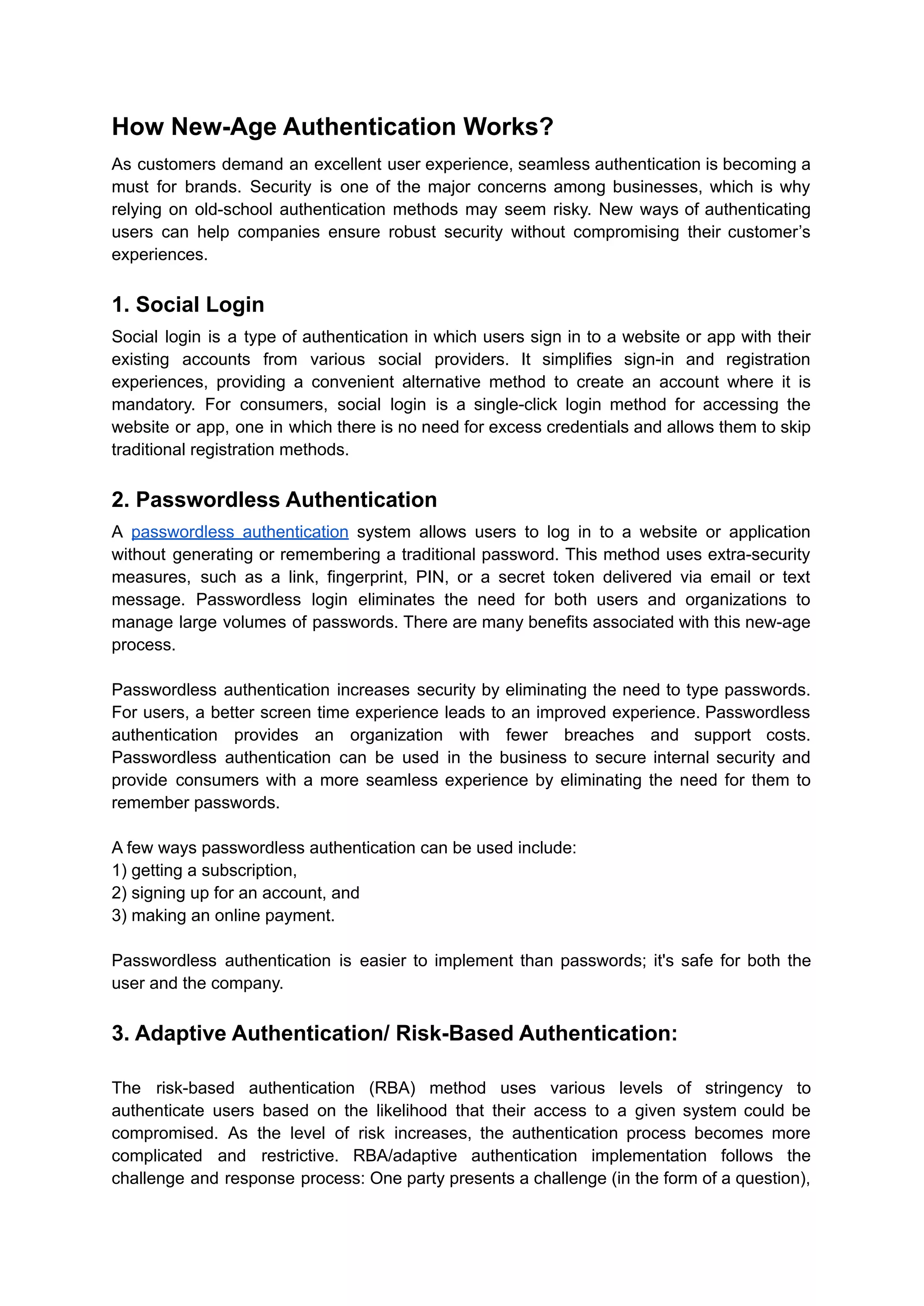 A Simplified Guide To The Evolution Of Authentication Pdf