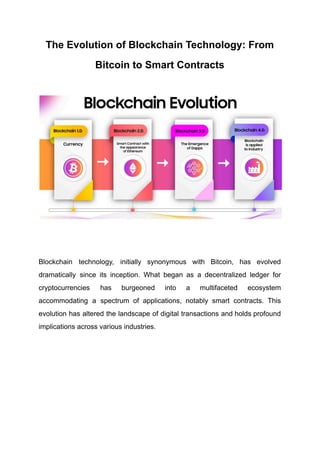 The Evolution of Blockchain Technology_ From Bitcoin to Smart Contracts.pdf