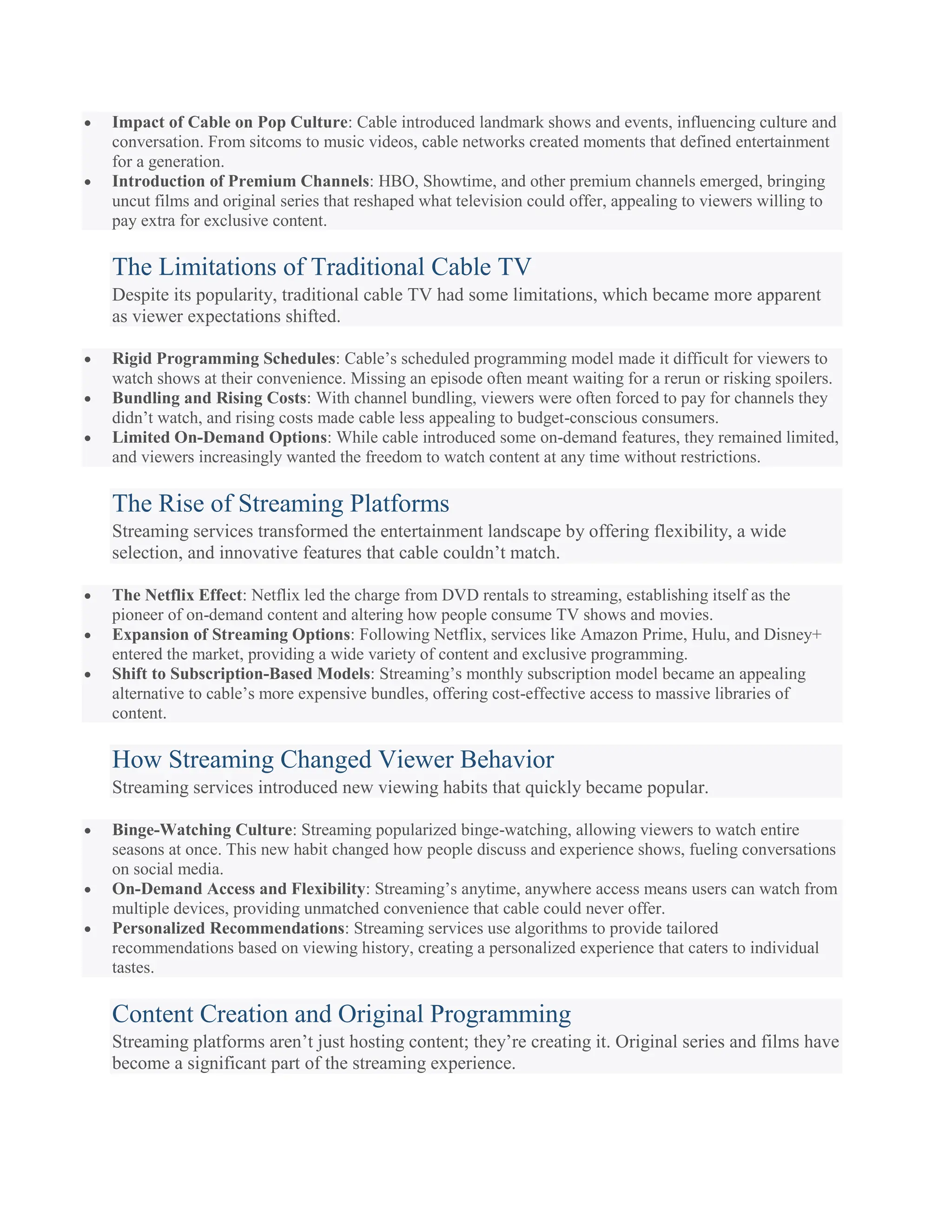 The Evolution of Cable TV How Streaming Is Changing Entertainment.pdf ...