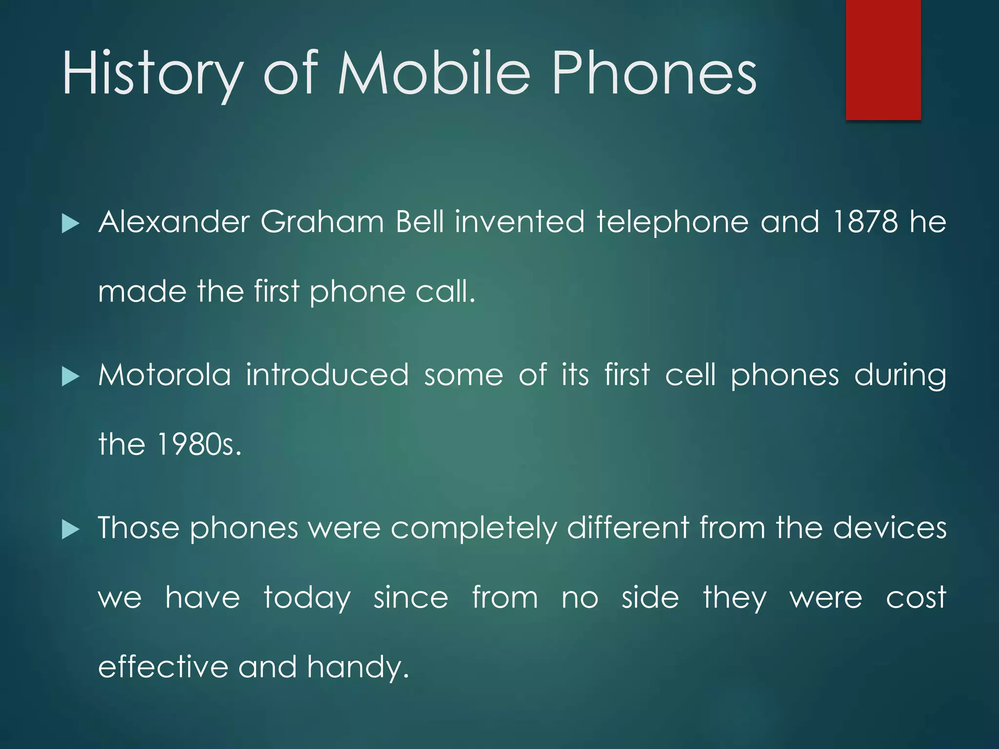 The evolution of cellphone | PPTX