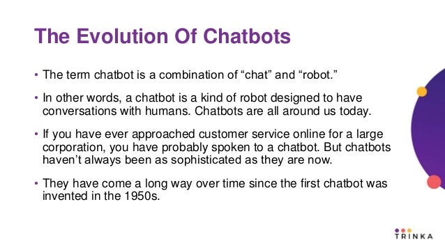 The evolution of chatbots | PPTX