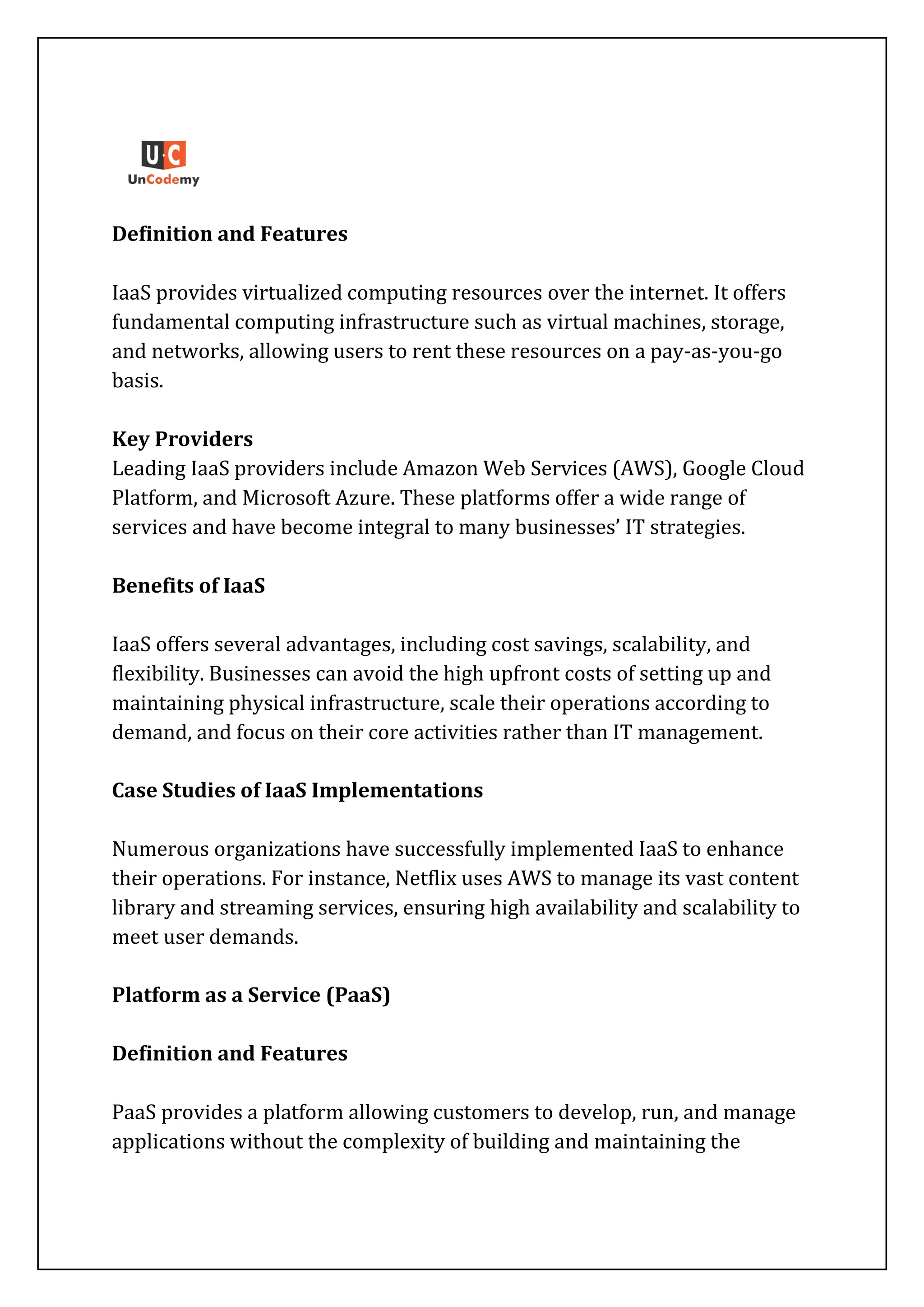 The Evolution of Cloud Delivery Models: From Iaas to Saas | PDF