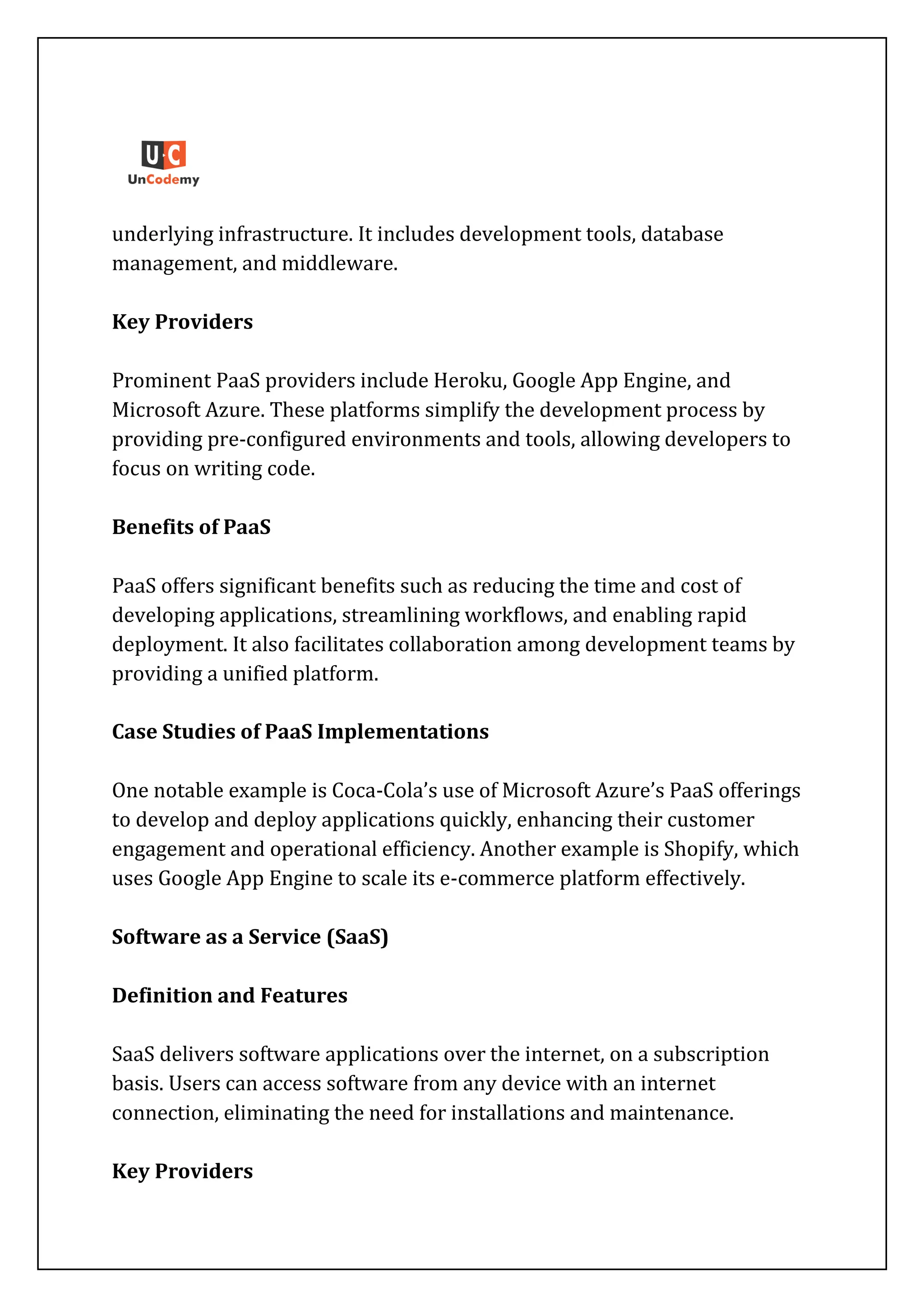 The Evolution of Cloud Delivery Models: From Iaas to Saas | PDF