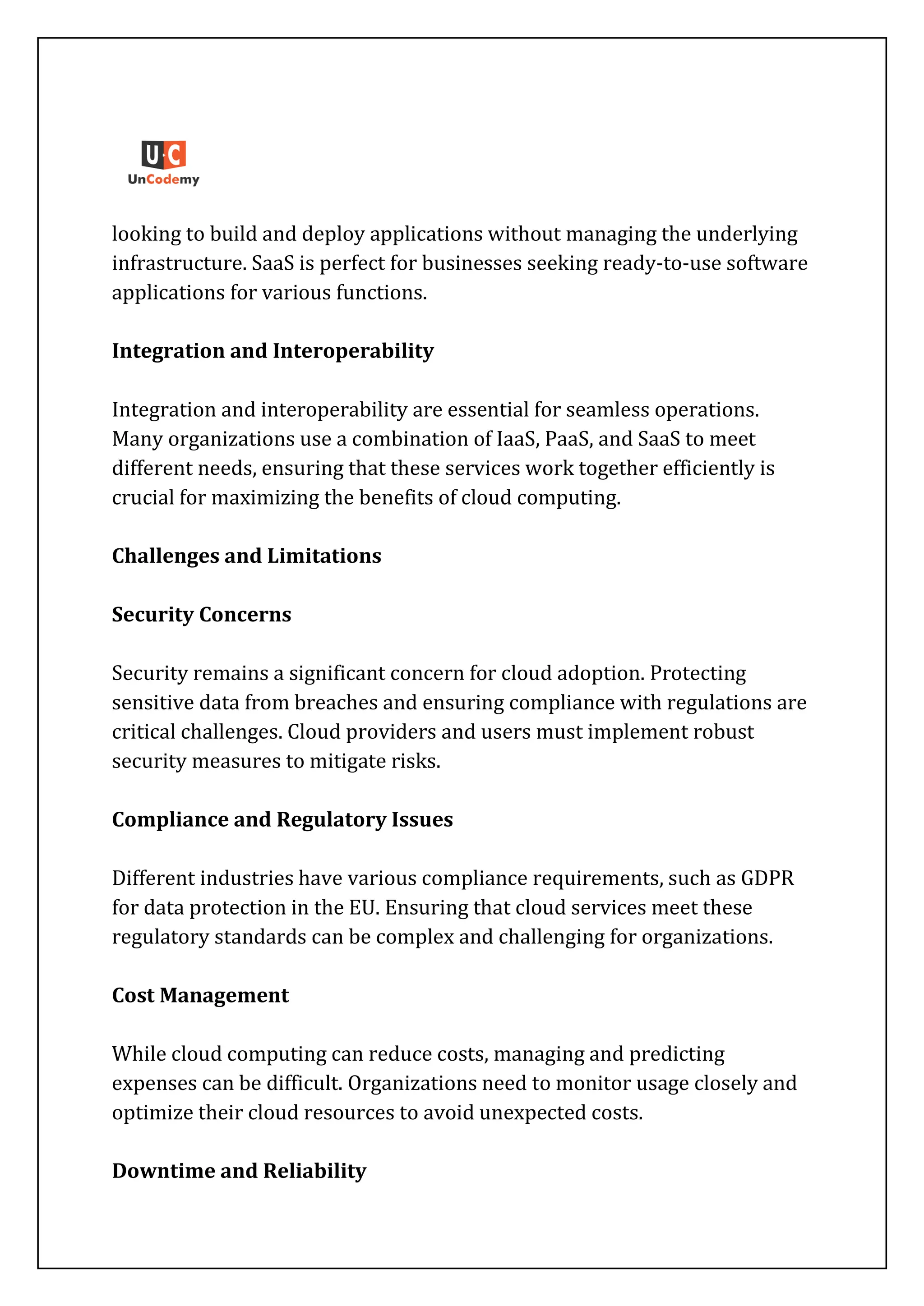 The Evolution of Cloud Delivery Models: From Iaas to Saas | PDF