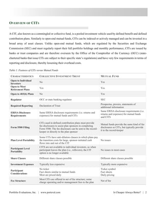 Plan Sponsors looking for lower-cost investment vehicles | PDF