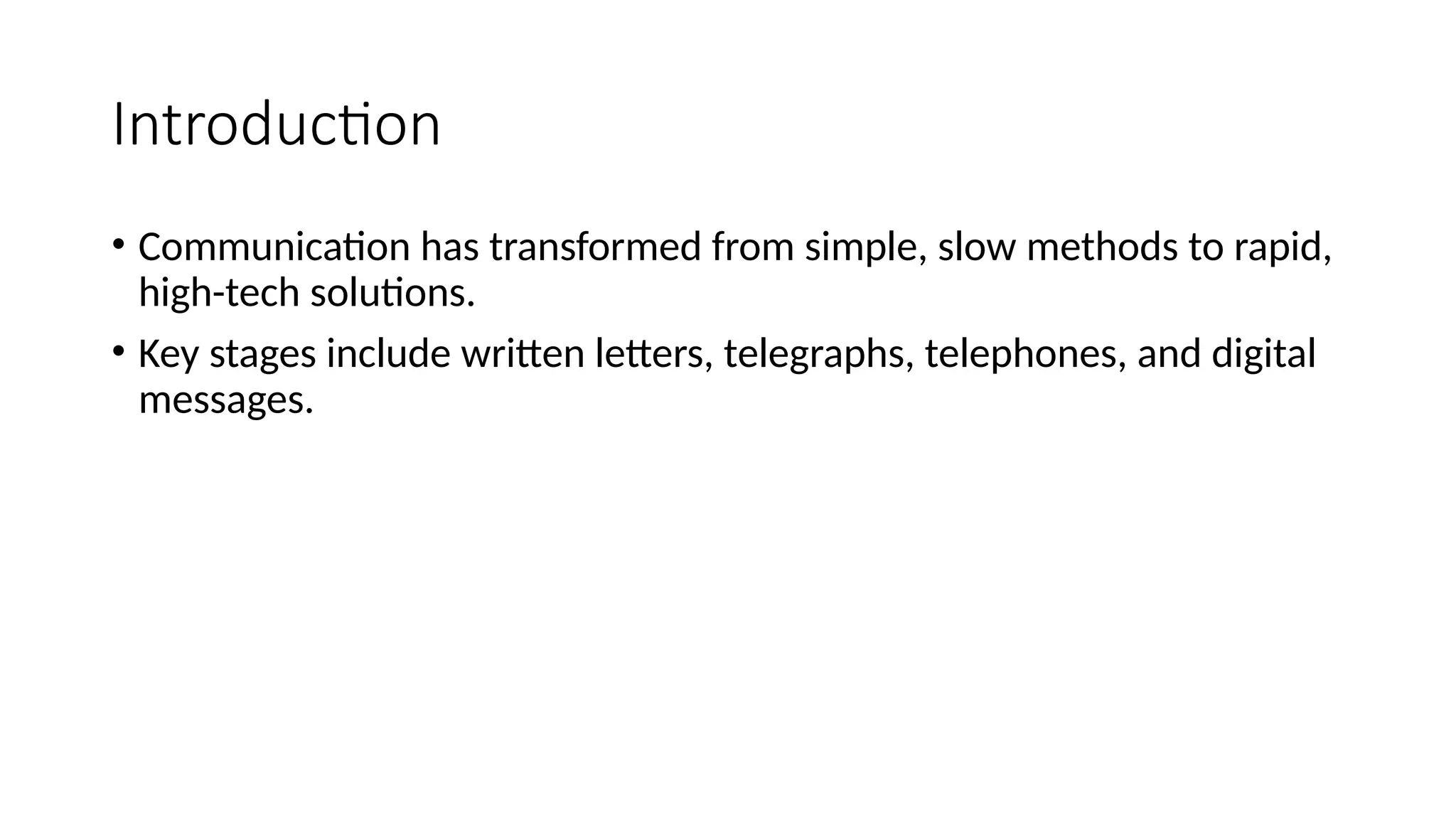 The Evolution of Communication: From Pigeons to Smartphones | PPTX