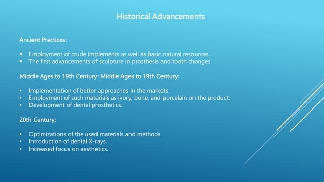 The Evolution of Cosmetic Dentistry: Past, Present, and Future | PPTX ...