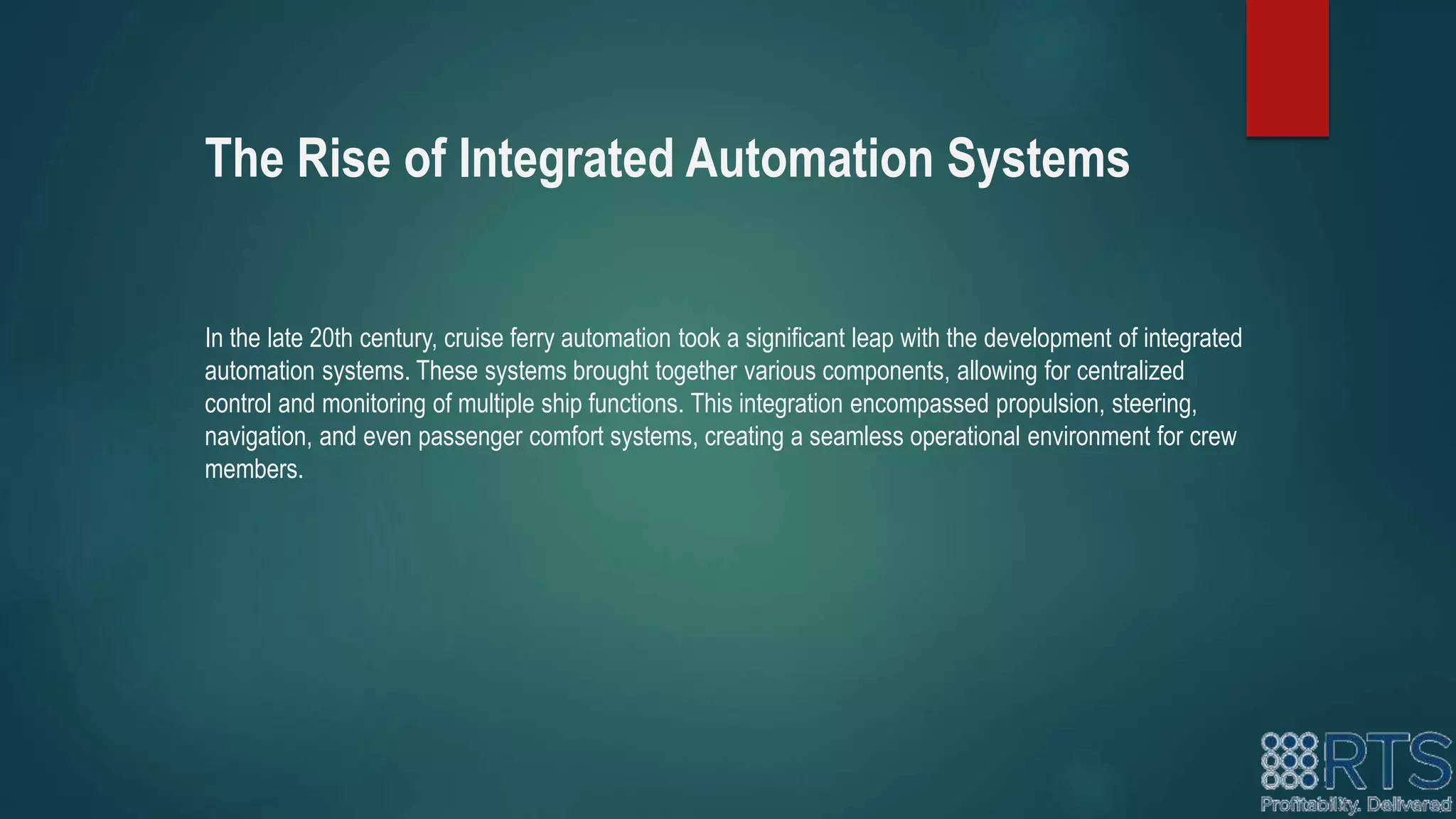 The Evolution of Cruise Ferry Automation.pptx | Cruises | Travel Type