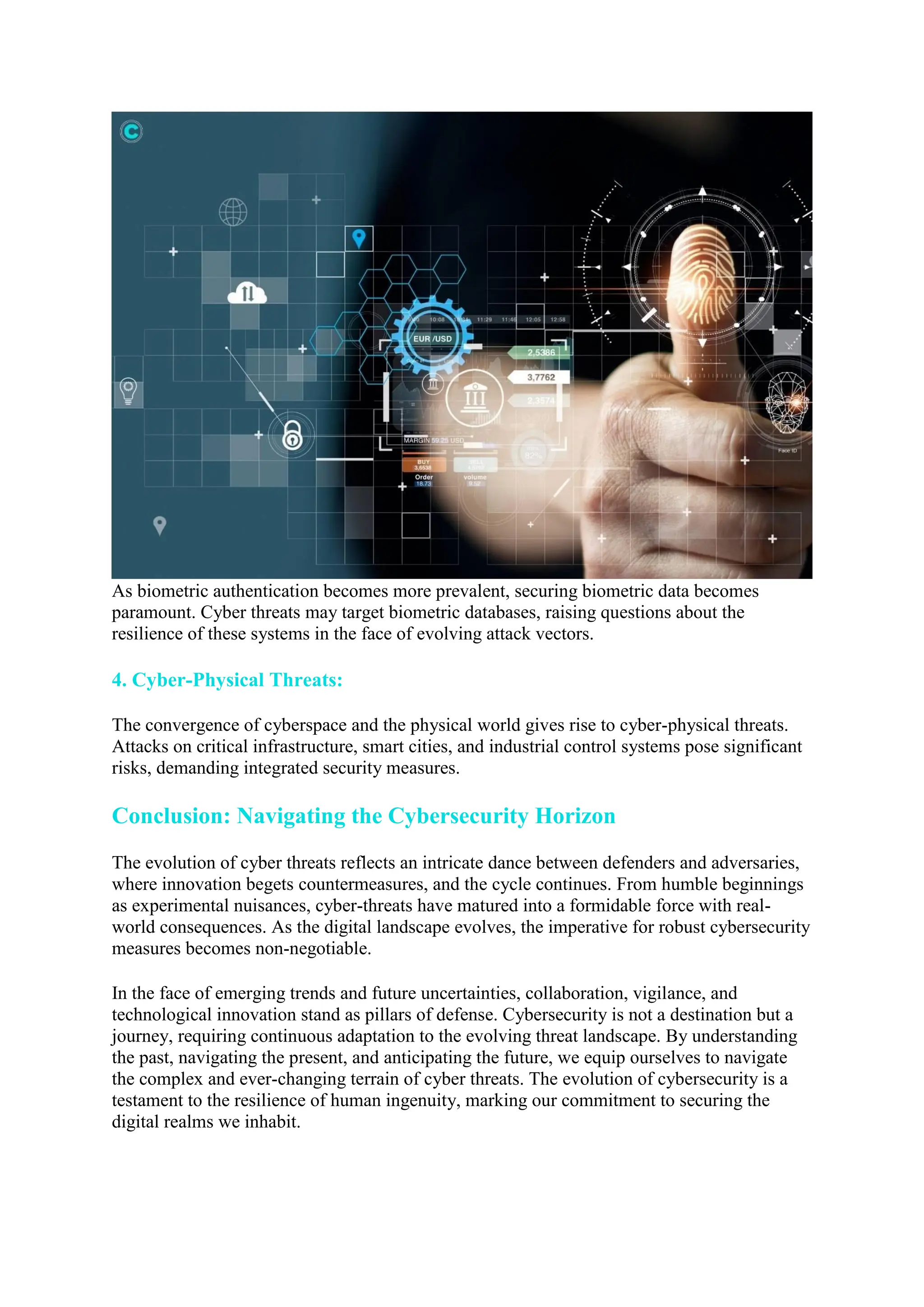 The Evolution of Cyber Threats: Past, Present, and Future Trends | PDF