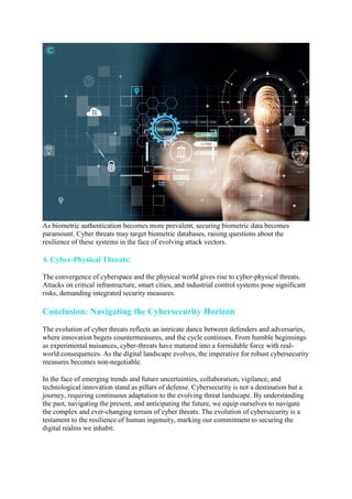 The Evolution of Cyber Threats: Past, Present, and Future Trends | PDF
