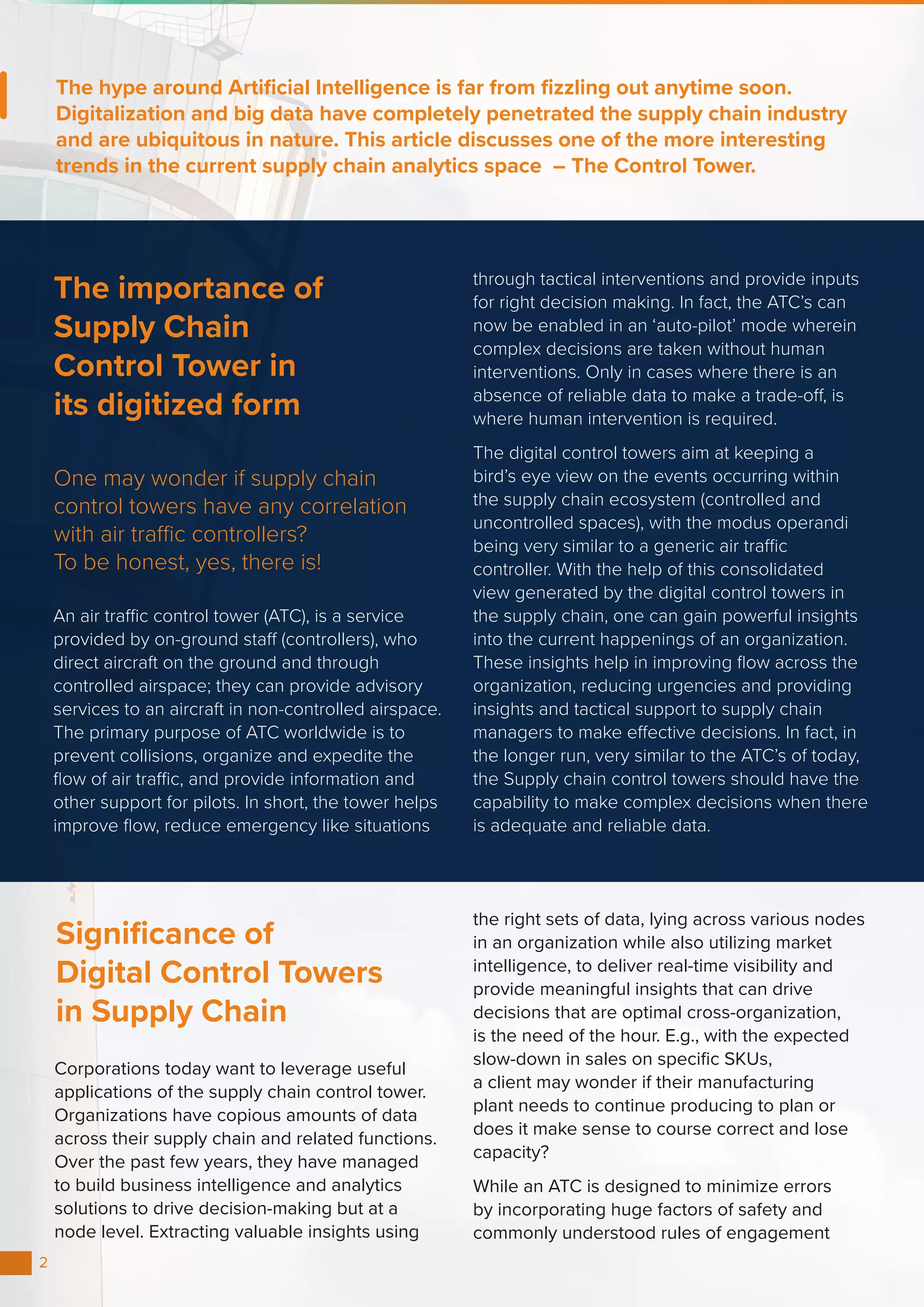 The Evolution of Digital Control Towers in Supply Chain | PDF