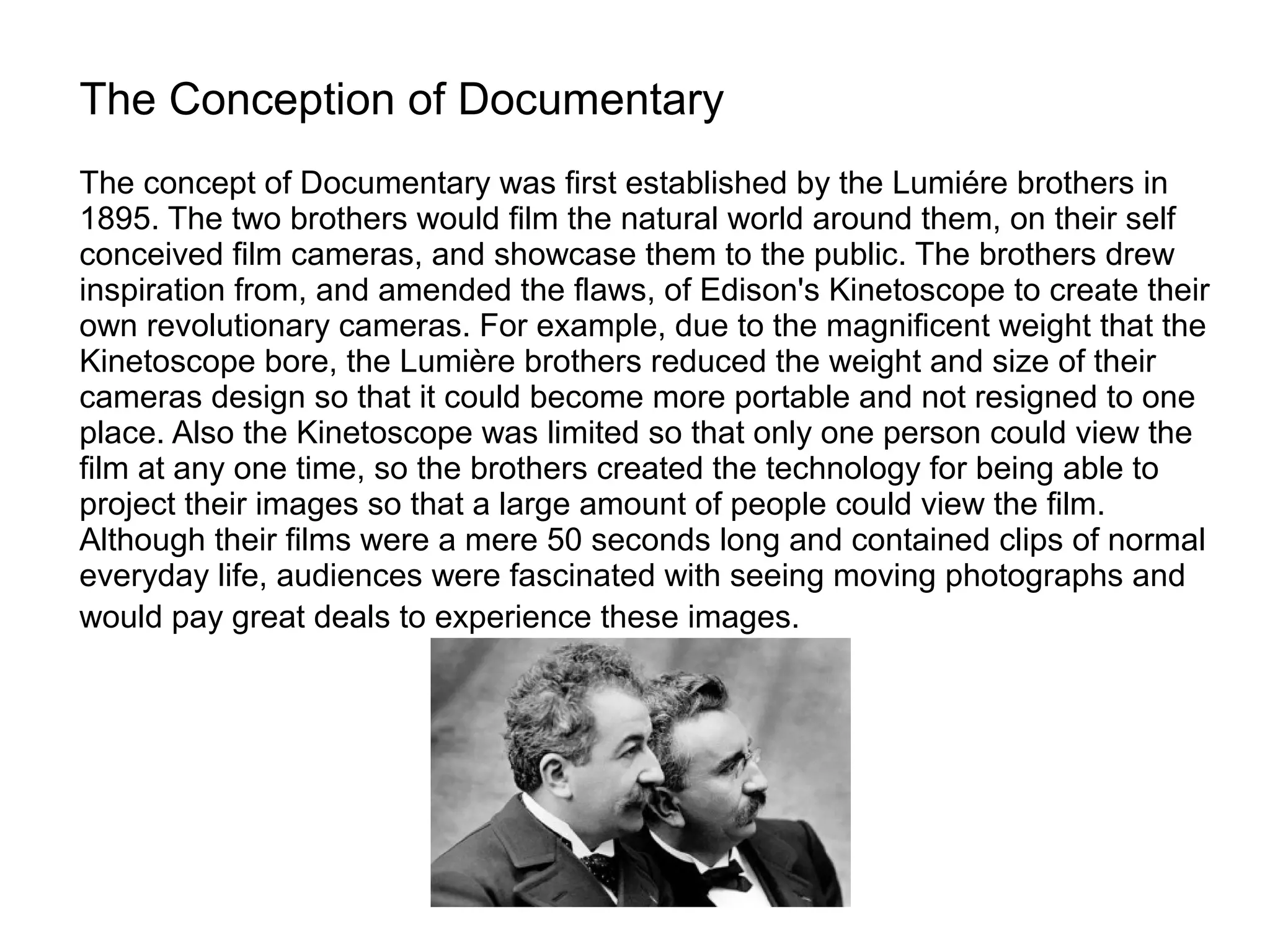 The Evolution of Documentary | ODP