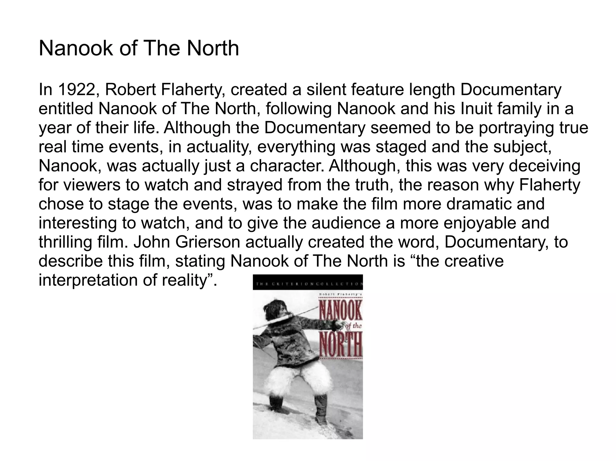 The Evolution of Documentary | ODP