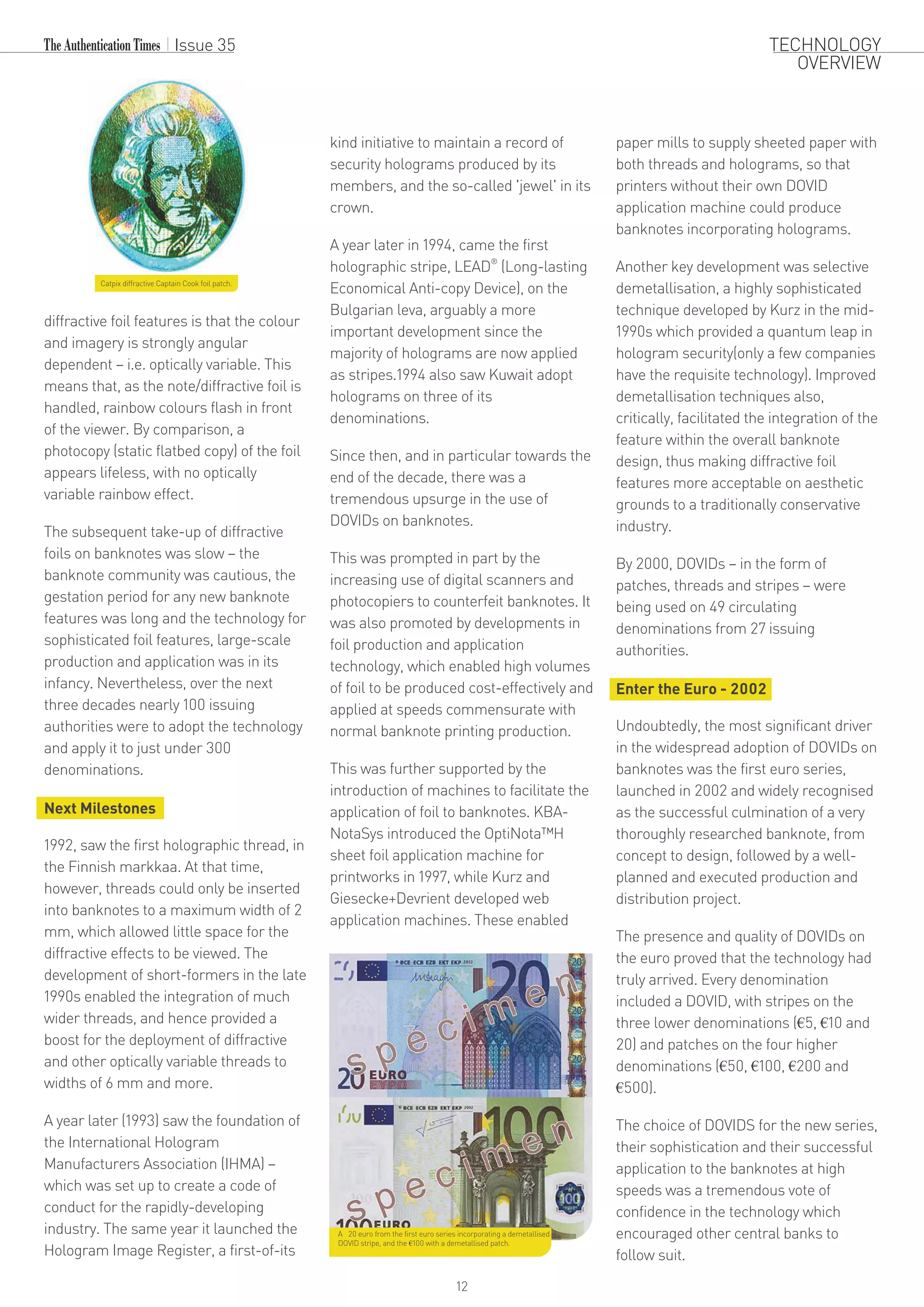 The Evolution of DOVID's on Banknotes | PDF