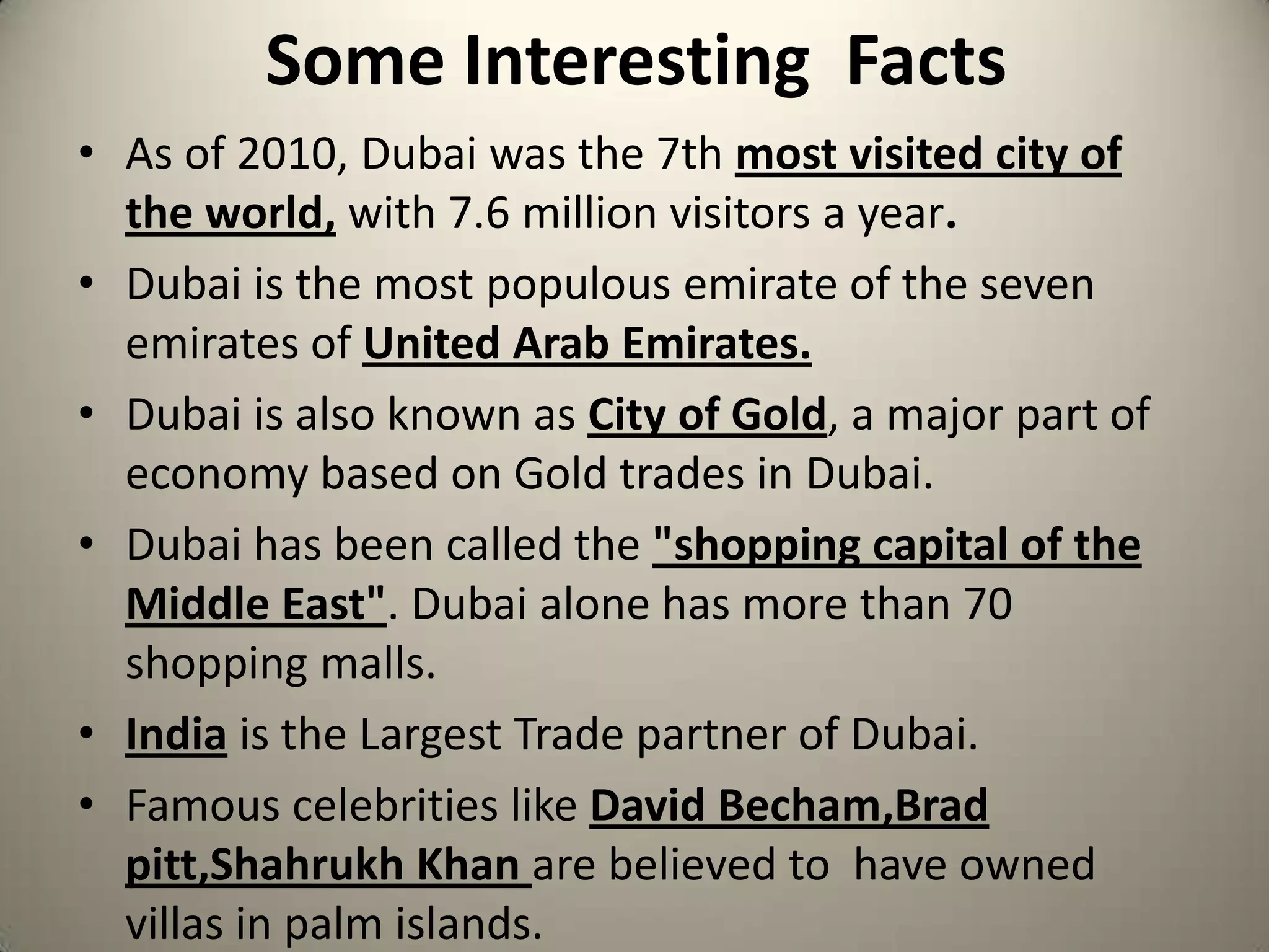 The evolution of DUBAI | PPTX
