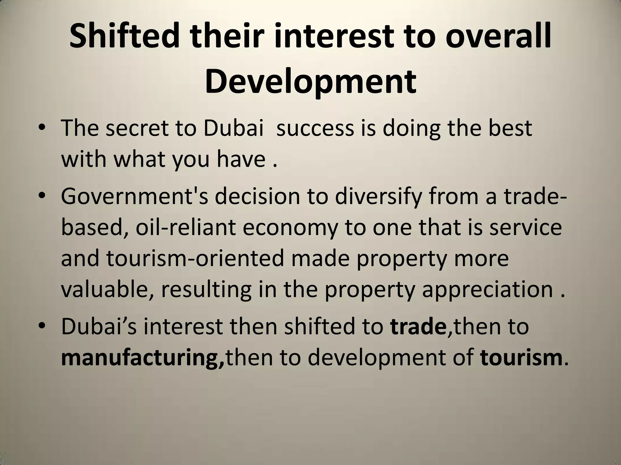 The evolution of DUBAI | PPTX