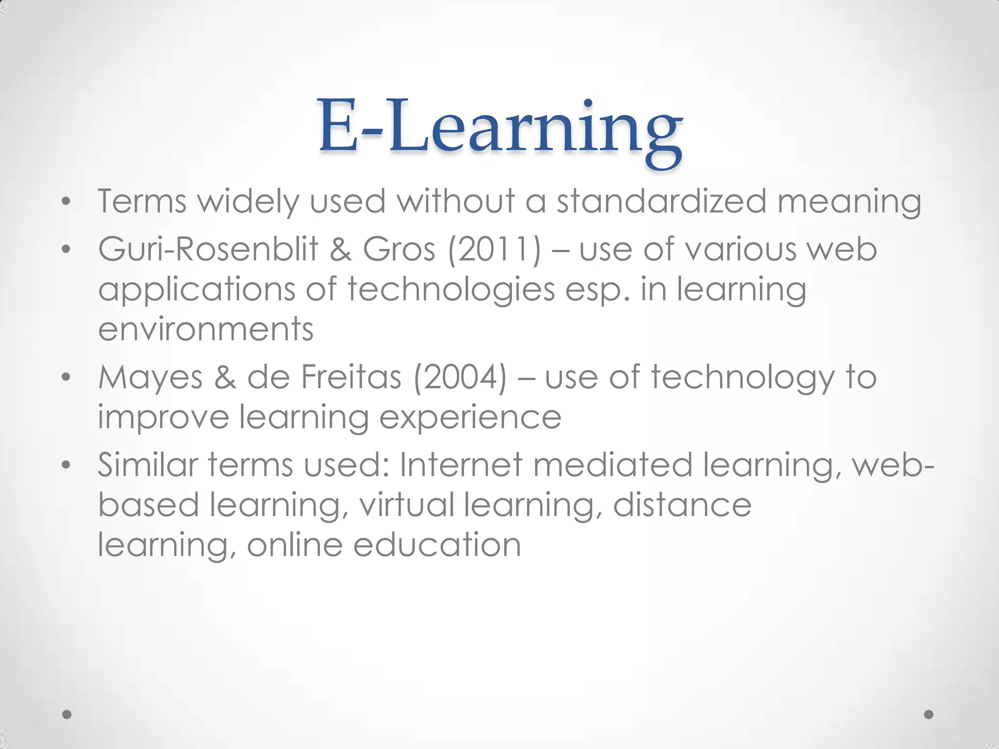 The Evolution of E-learning | PPTX