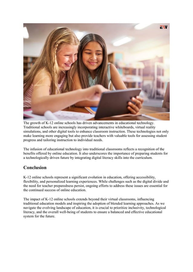 K-12 Online Schools: Exploring the Benefits and Challenges | Enterprise ...