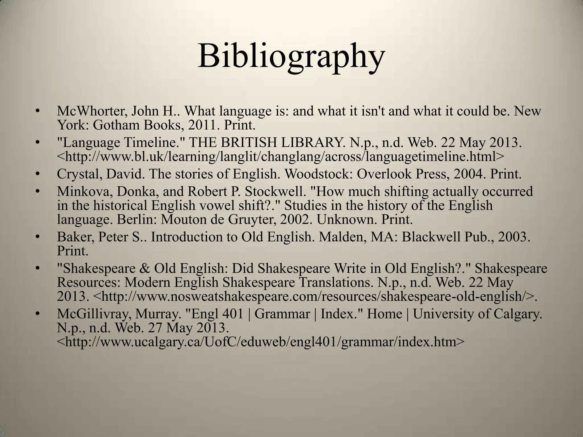 The evolution of english | PPTX