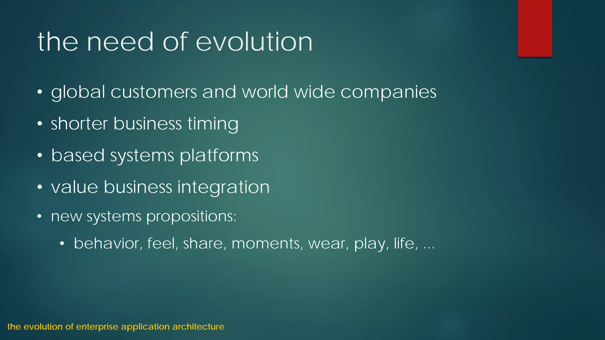 The Evolution Of Enterprise Application Architecture | PDF | Cloud ...