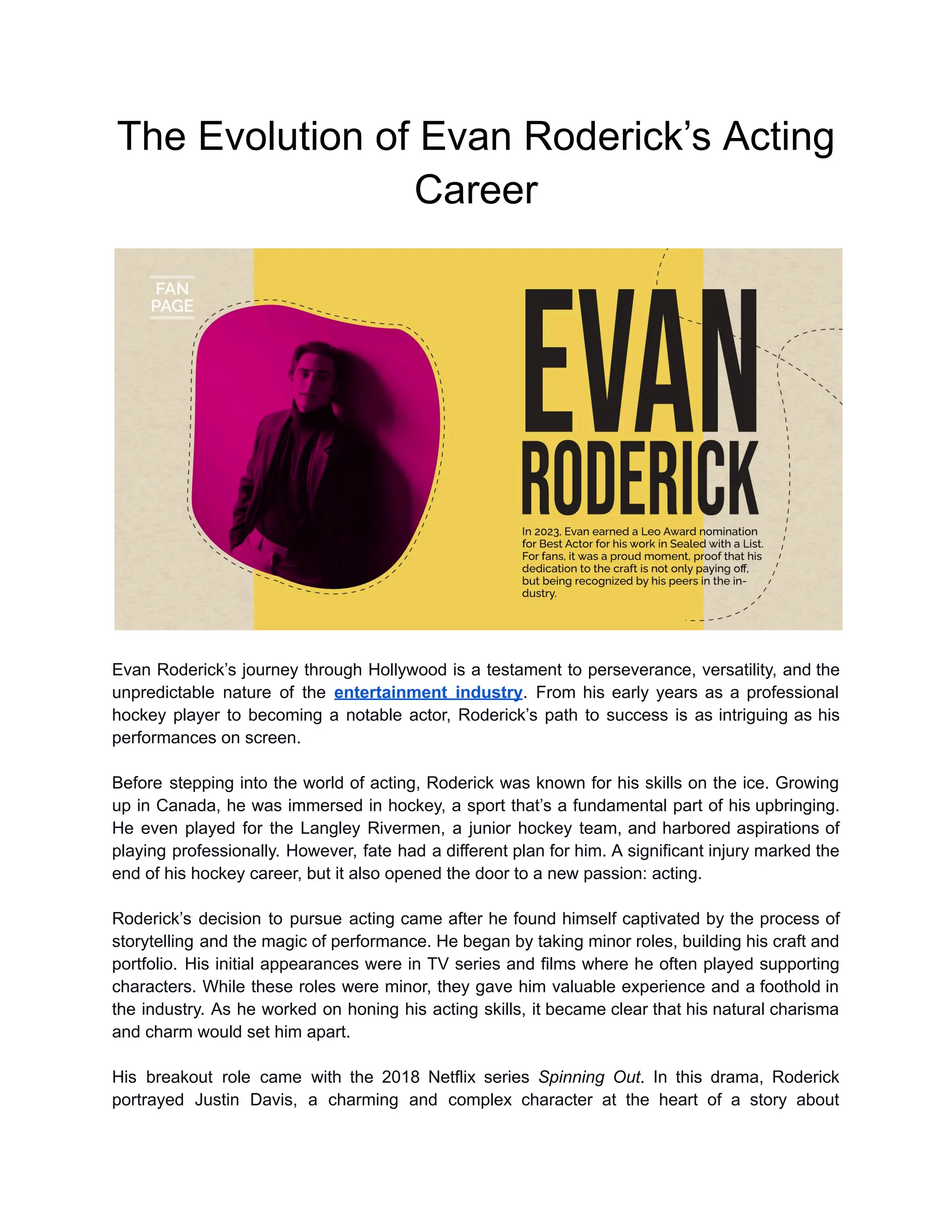 The Evolution of Evan Roderick’s Acting Career.pdf
