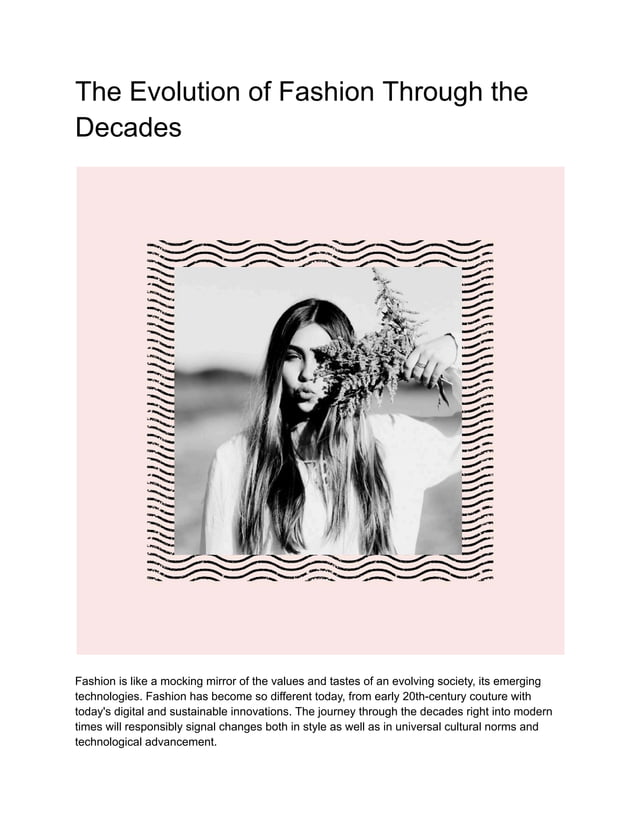 The Evolution of Fashion Through the Decades.pdf | Women\'s Clothing ...