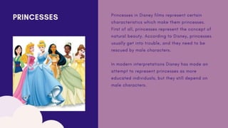 The Evolution of Female Representation in Disney Princess Films | PPTX