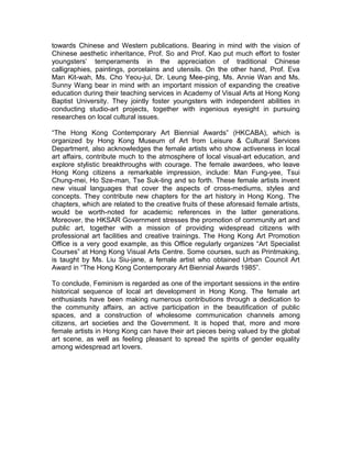 The Evolution of HK Art Of Nature International Feminist Art Research ...