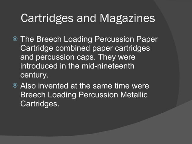 The evolution of firearms | PPT