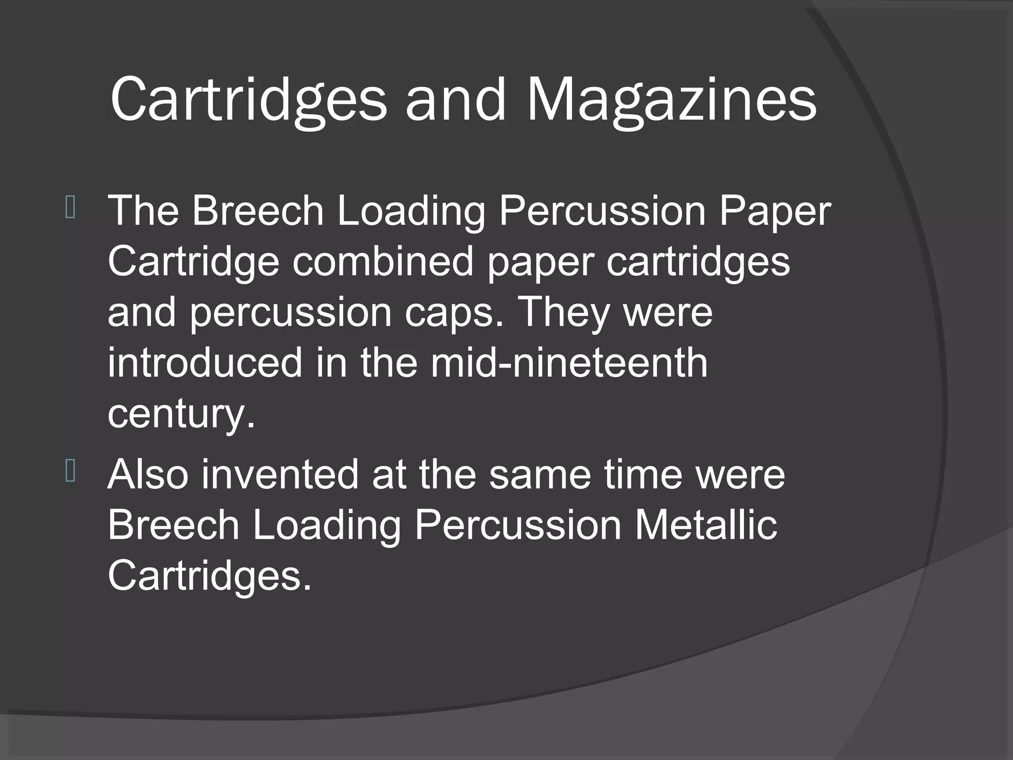 The evolution of firearms | PPT